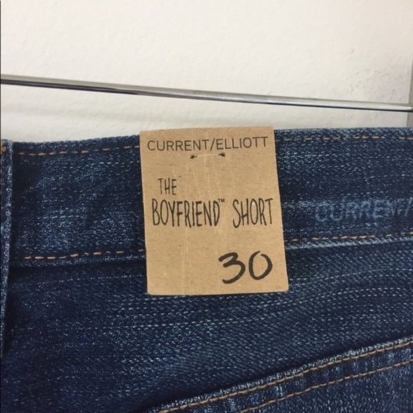 Current/Elliott | Shorts | Current Elliott Distressed Boyfriend Shorts ...